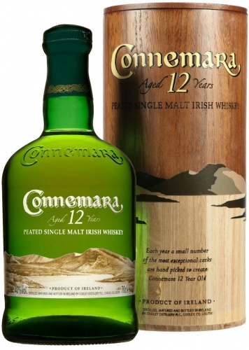 Купить Виски "Connemara" Peated Single Malt, 12 years, wooden box, 0.7 ...