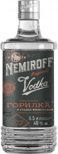 Купить Водка OPVZ, "Nemiroff" Original, 0.5 л - "Немирофф" Ориджинал ...