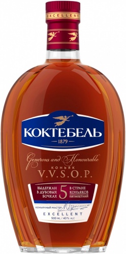 Купить Коньяк "Коктебель" 5 Звезд, 0.5 л - "Koktebel" 5 Stars, 500 мл