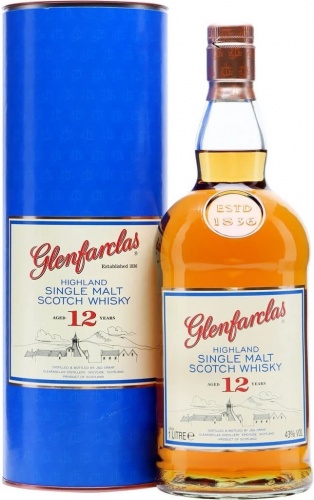 Купить Виски "Glenfarclas" 12 Years Old, in tube, 1 л - "Гленфарклас ...