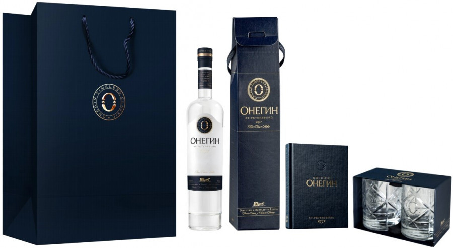 Купить Водка Подарочный сет "Онегин", 0.5 л - "Onegin", gift set, 500 мл