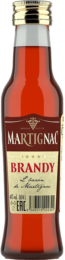 Купить Бренди St. Nicolaus, "Martignac" Brandy, 40 мл - "Мартиньяк ...