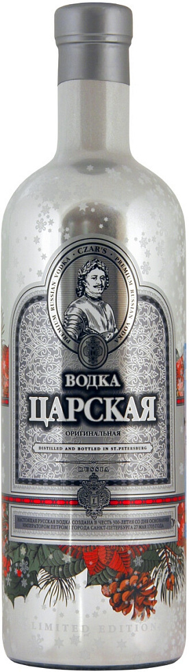Купить Водка "Царская" Оригинальная, "Новогодний" дизайн, 1 л ...