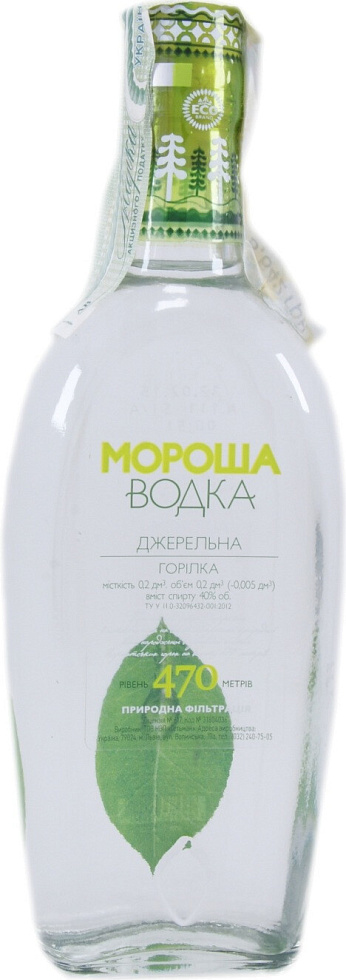Купить Водка "Мороша" Джерельная (Родниковая), 200 мл - "Morosha ...