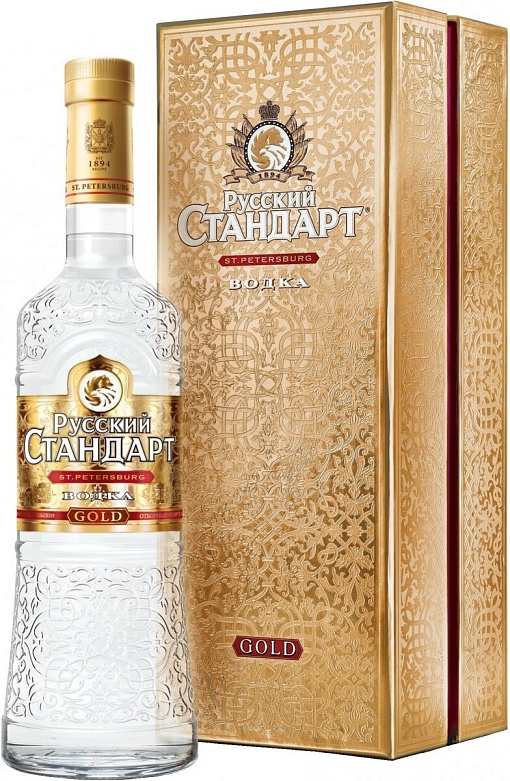 Купить Водка "Русский Стандарт" Голд, в подарочной коробке, 1 л ...