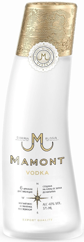 Купить Водка "Мамонт", 375 мл - "Mamont", 0.375 литра