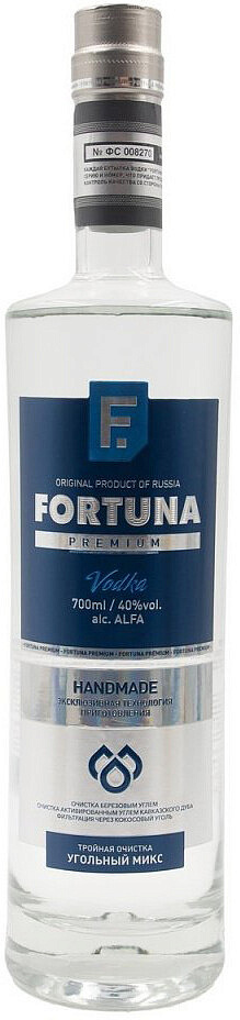 Купить Водка "Фортуна" Премиум, 0.7 л - "Fortuna" Premium, 700 мл