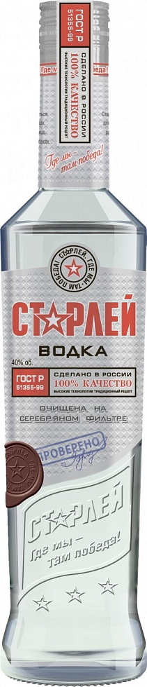 Купить Водка "Старлей", 0.7 л - "Starley", 700 мл