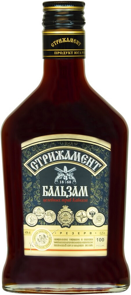 Купить Ликер "Стрижамент", Бальзам, фляжка, 250 мл - "Strizament ...